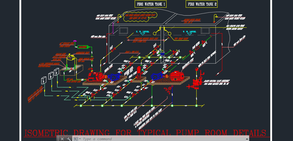 ashraf ali - DESIGN AND SHOP DRAWING OF PUMP ROOM WITH COMPLETE DETAILS