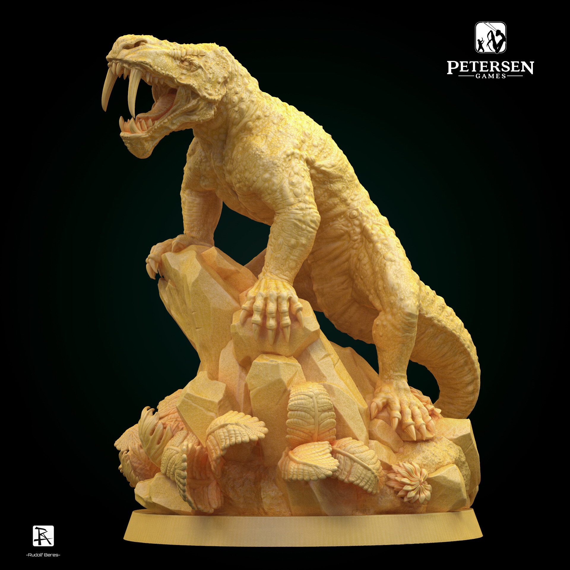 Béres Rudolf Artist - Dinosaur 1944 Sandy Petersen Dinogorgon