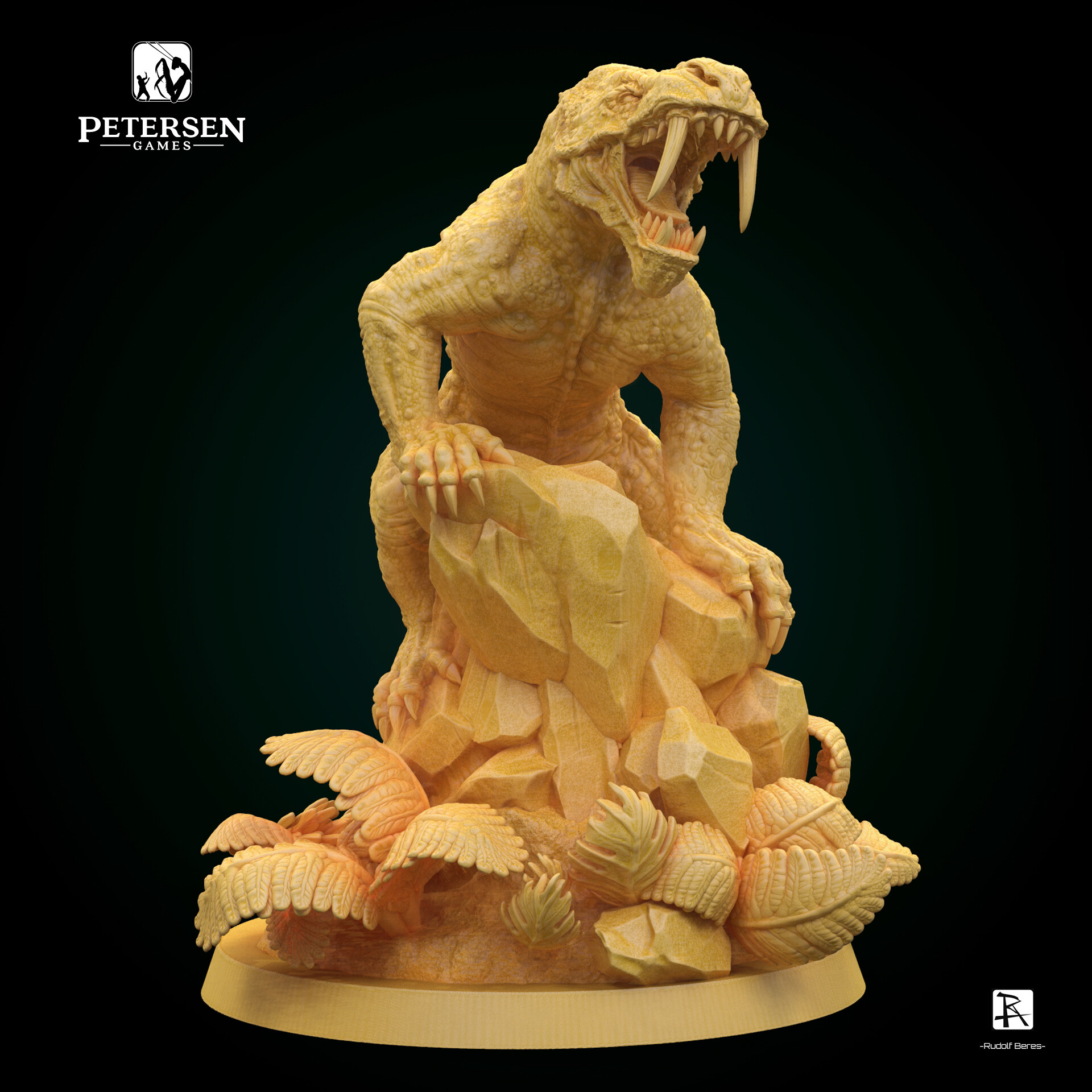 Béres Rudolf Artist - Dinosaur 1944 Sandy Petersen Dinogorgon