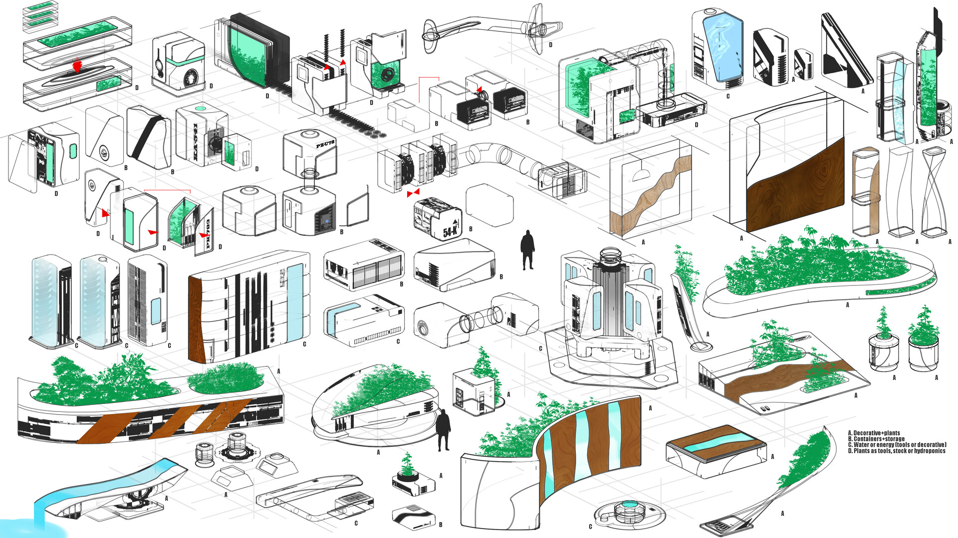 ArtStation - Modular props/structures for Life Beyond!