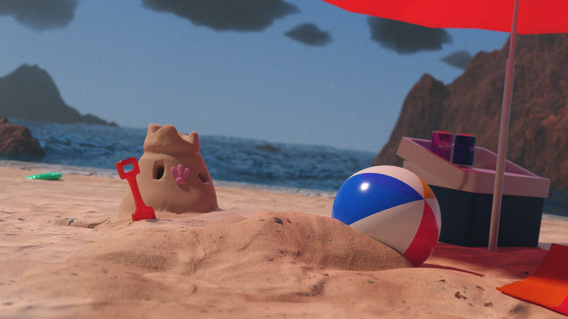 ArtStation - Digital Day at the Beach