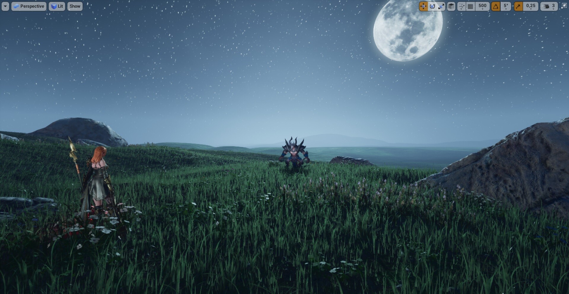 ArtStation - Stylized SSGI UE4 On/Off Comparison