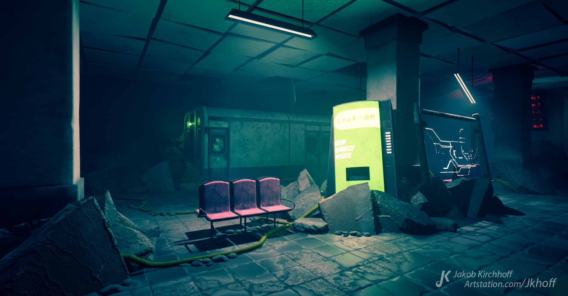 Jakob Kirchhoff - Destroyed Japanese Subway Station