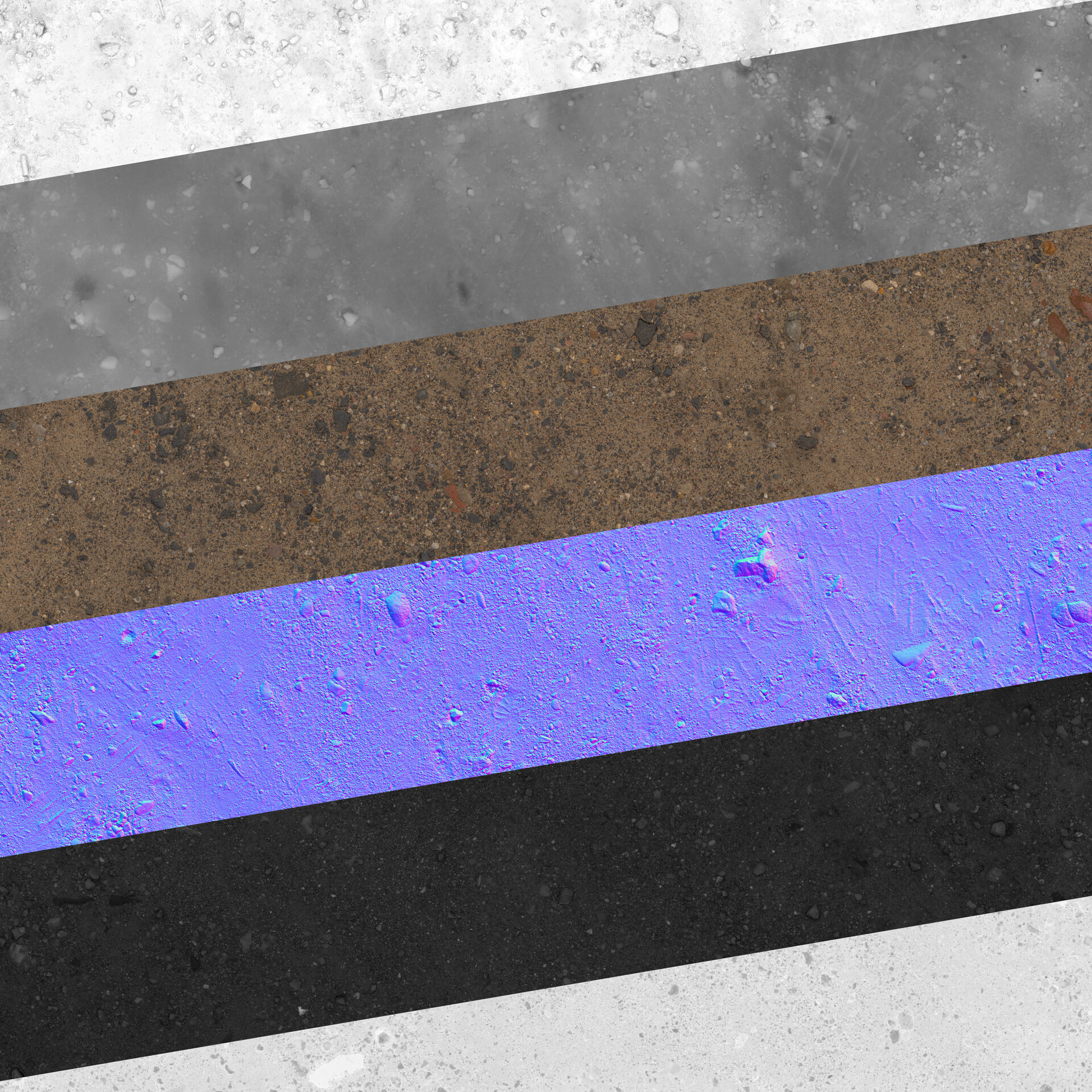 3D Scanned Textures - Stone Debris Soil Material | Photoscanned