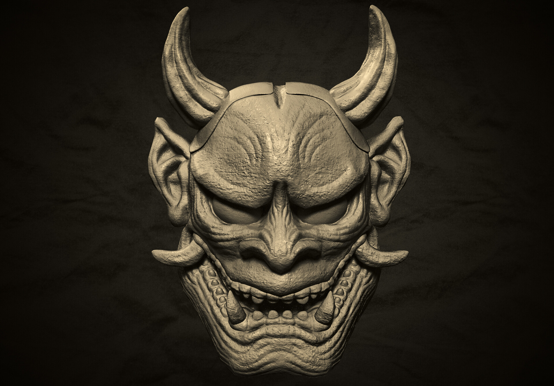 ArtStation - Japanese mask