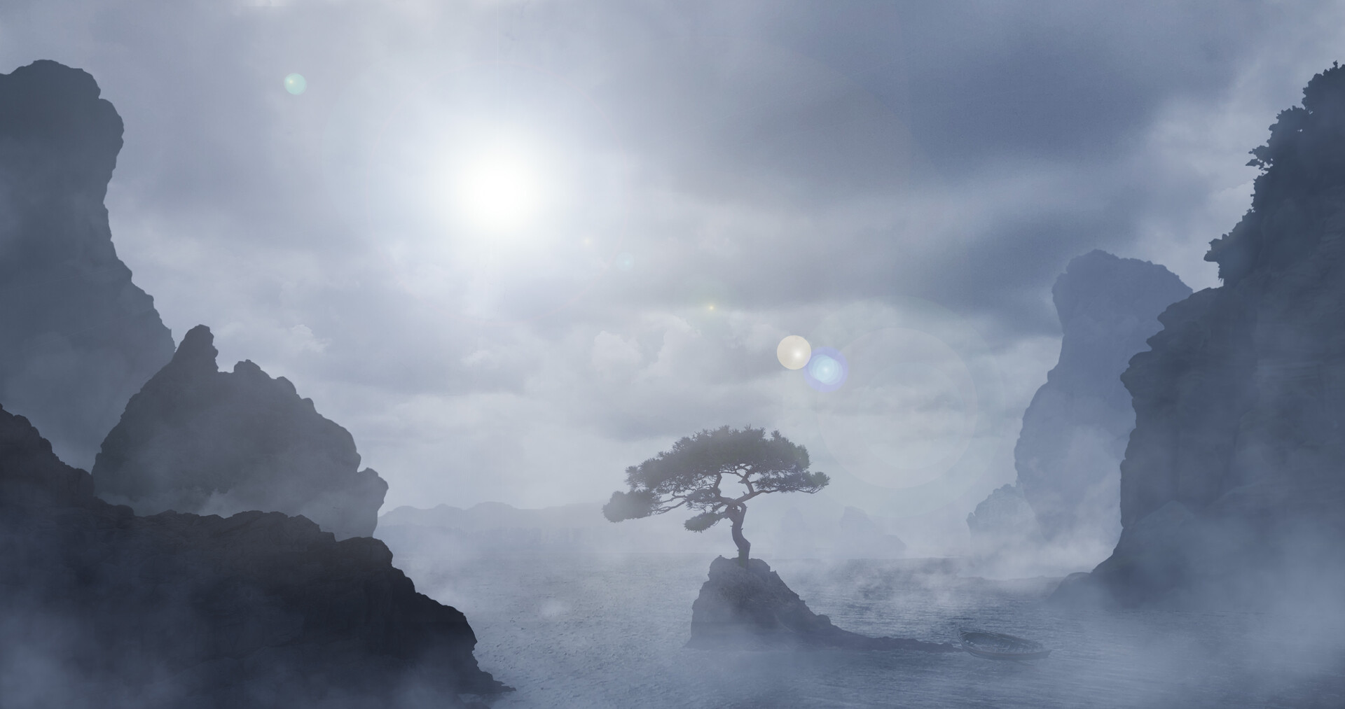 ArtStation - At Sea Matte Painting