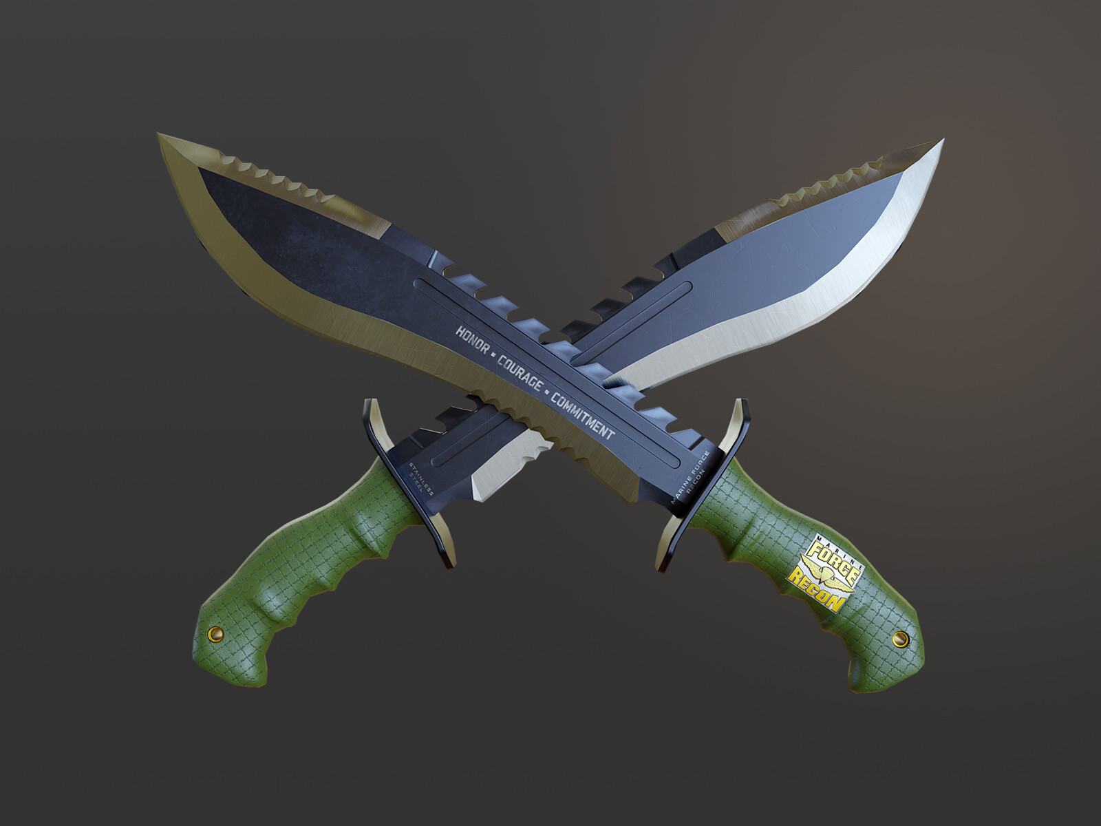 ArtStation - USMC Marine Kukri Knife