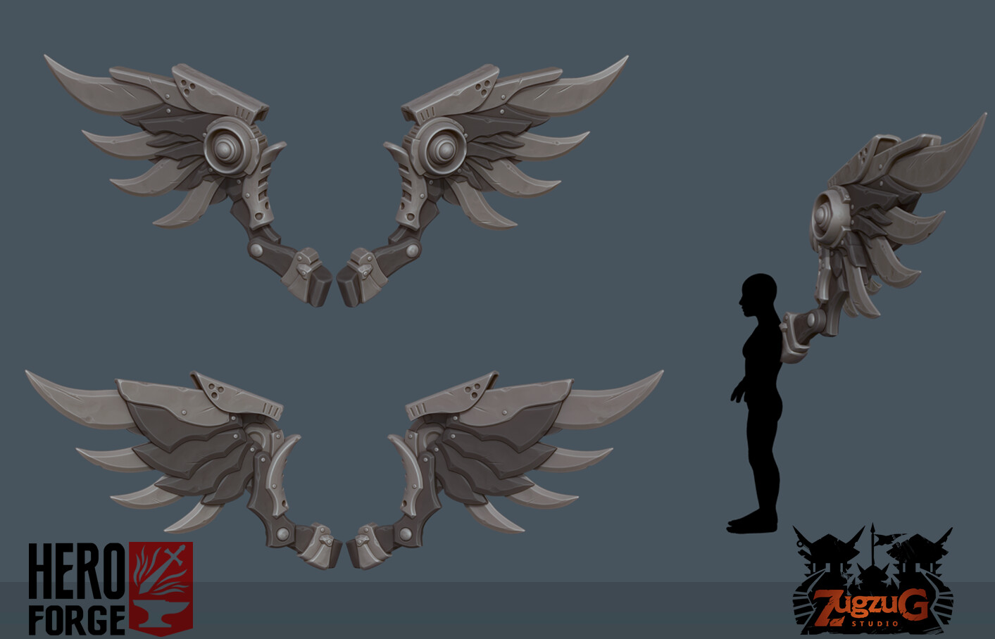 ZUGZUG Studio - HeroForge Wings 2.0 (Part l)