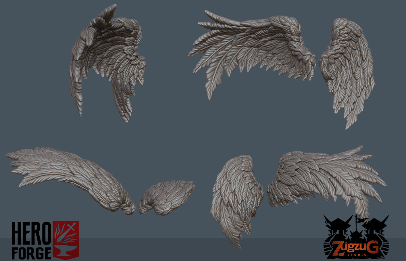 ZUGZUG Studio - HeroForge Wings 2.0 (Part l)