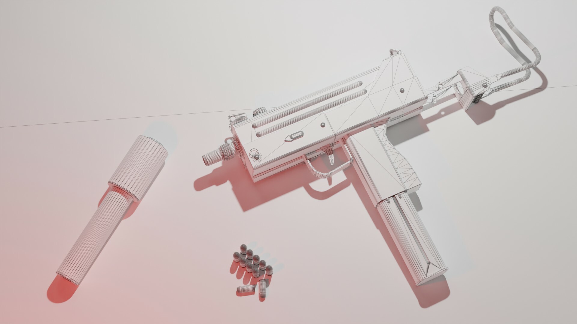 Eden Ferguson - M11 Submachine Gun Low Poly