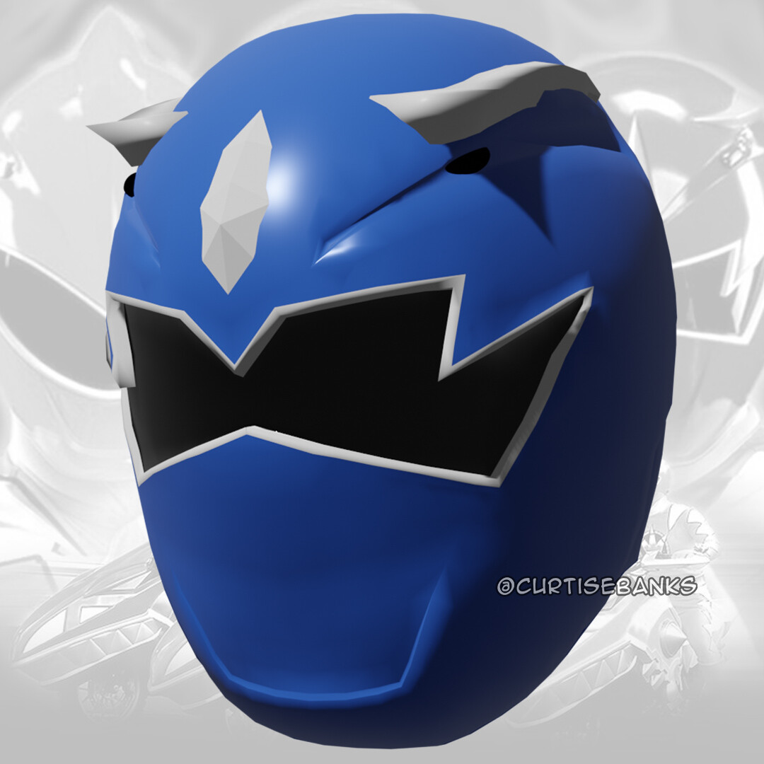 ArtStation - Blue Dino Thunder / Abaranger Helmet