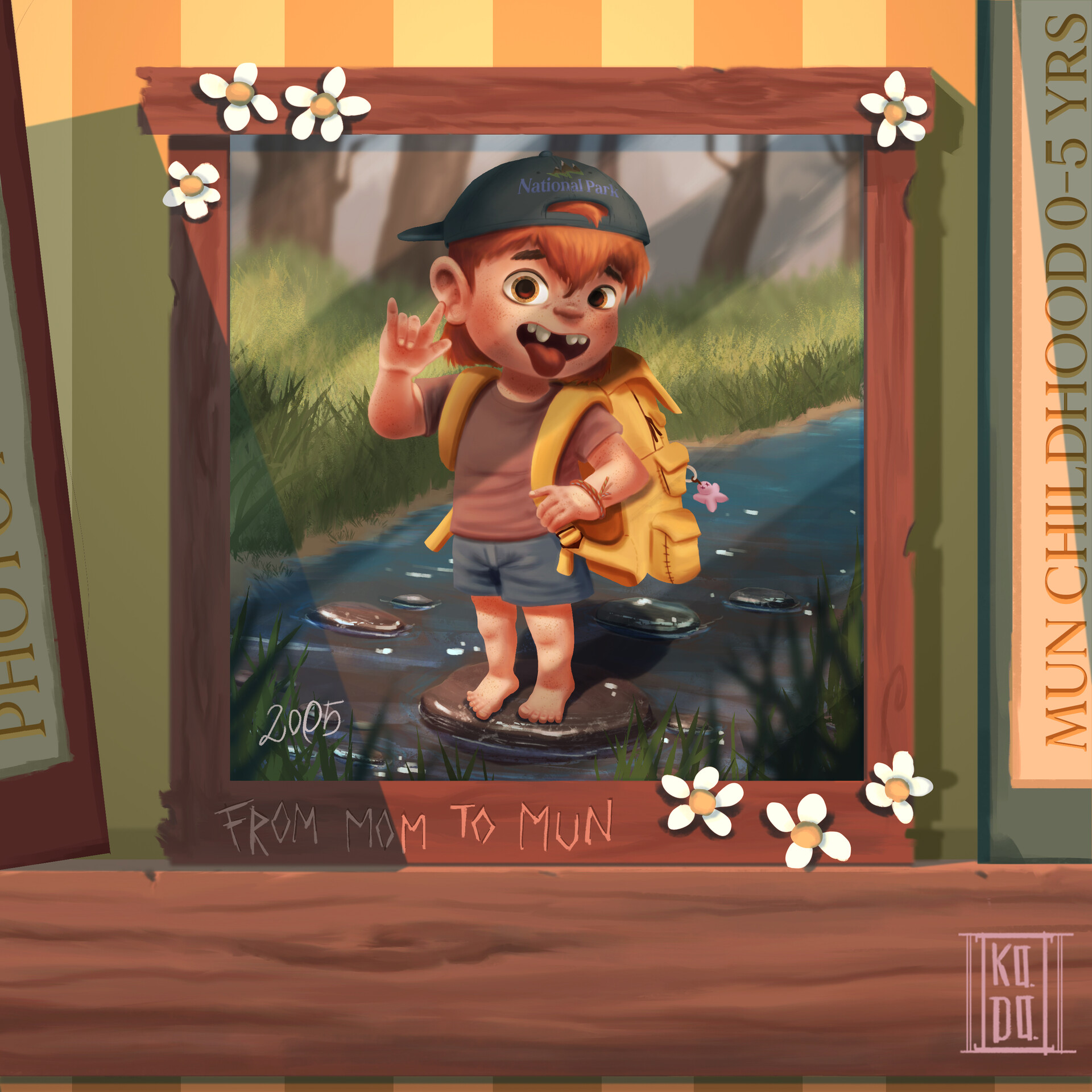 ArtStation - MUN'S ADVENTURE - ILLUSTRATION OF MUN AS A CHILD