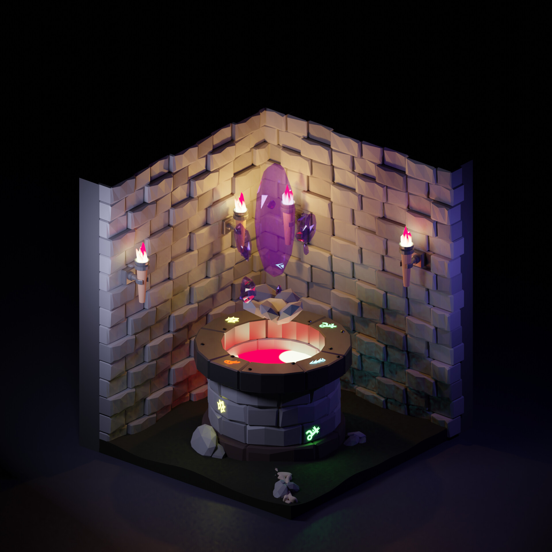 ArtStation - Fantasy Magic Well!!