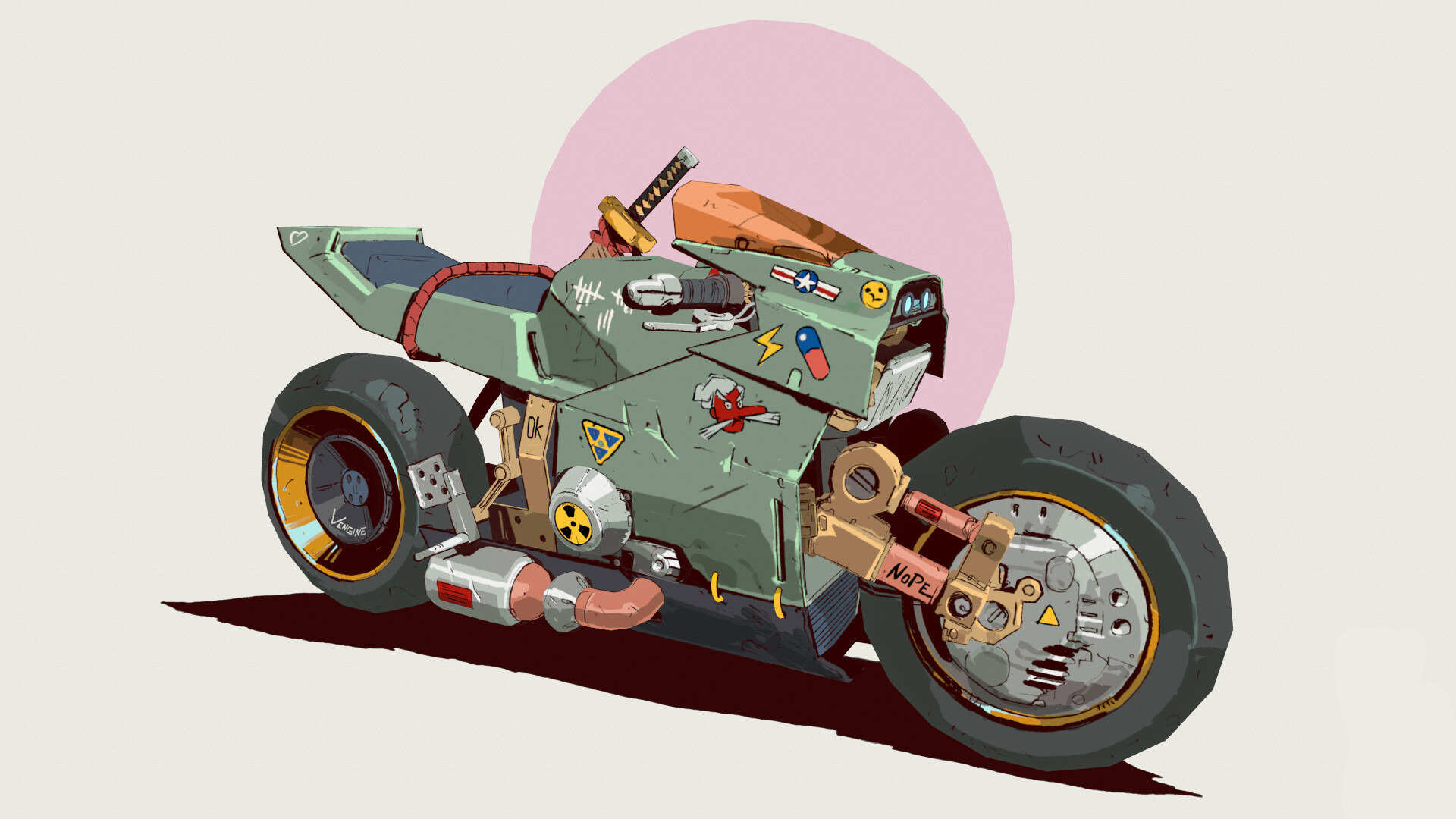 ArtStation - Cyberpunk bike