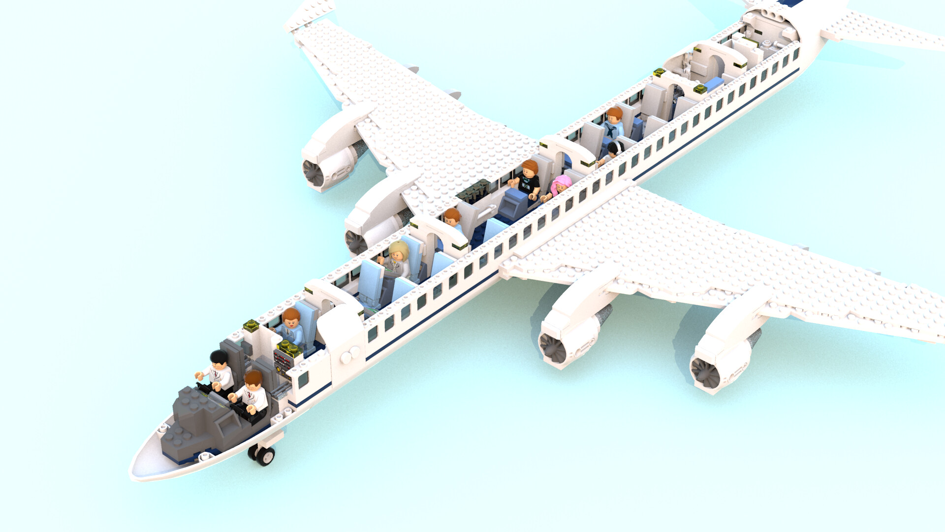 Lego Private Jet Inside