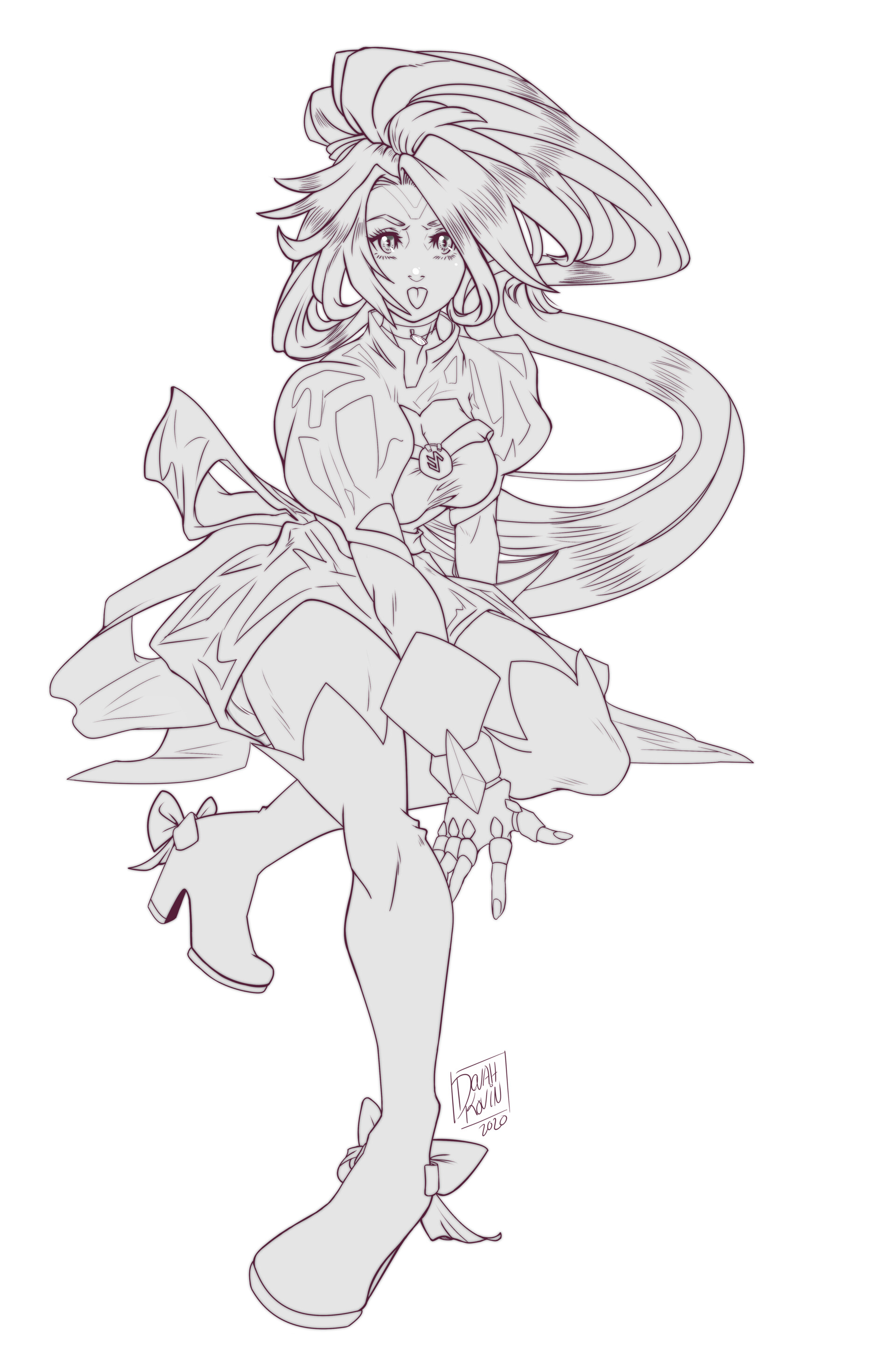 how to draw anime magical girl