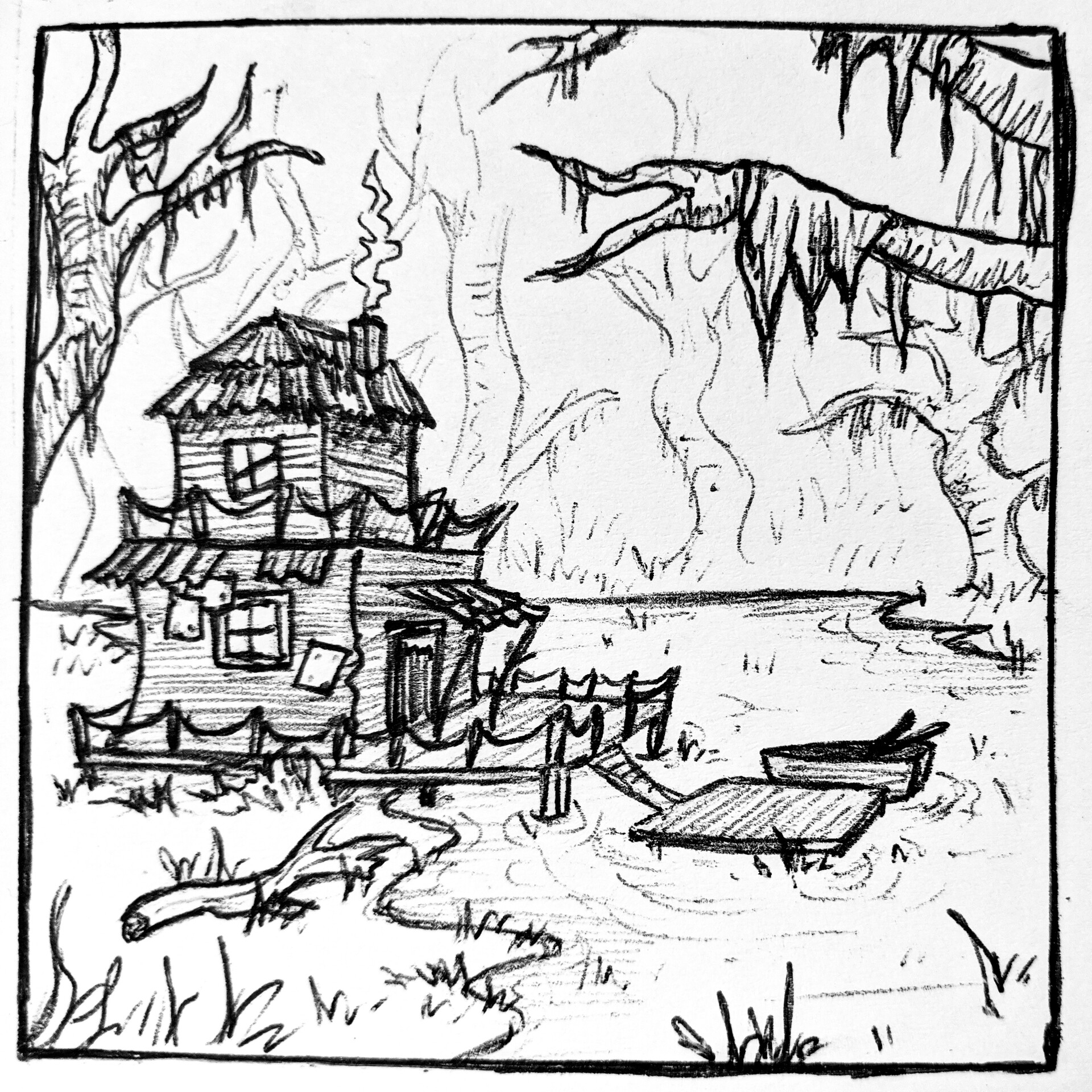 AJ Blake - Environment Sketch Squares