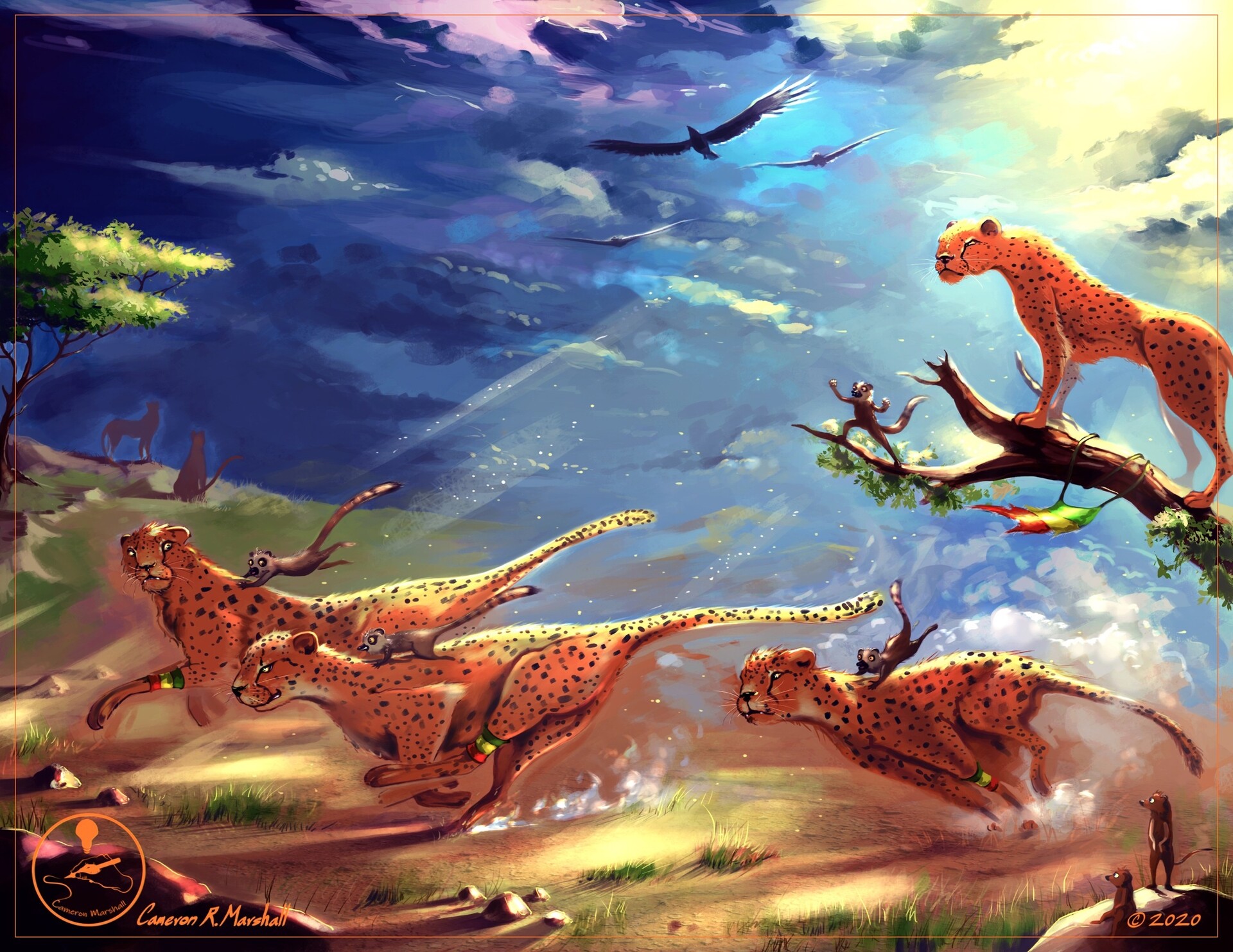 ArtStation - Racing Cheetahs