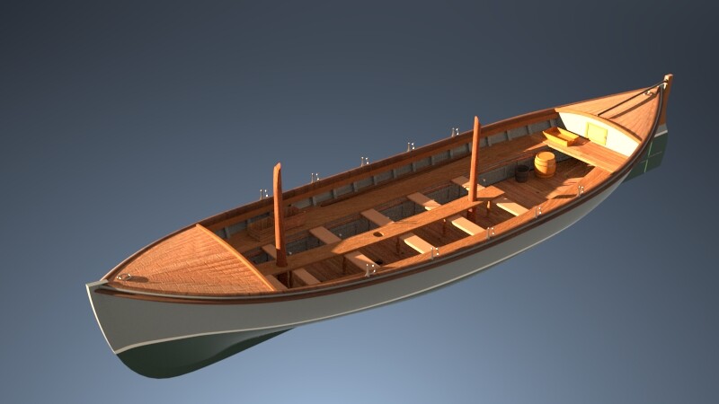 ArtStation - WW1 navy wooden cutter