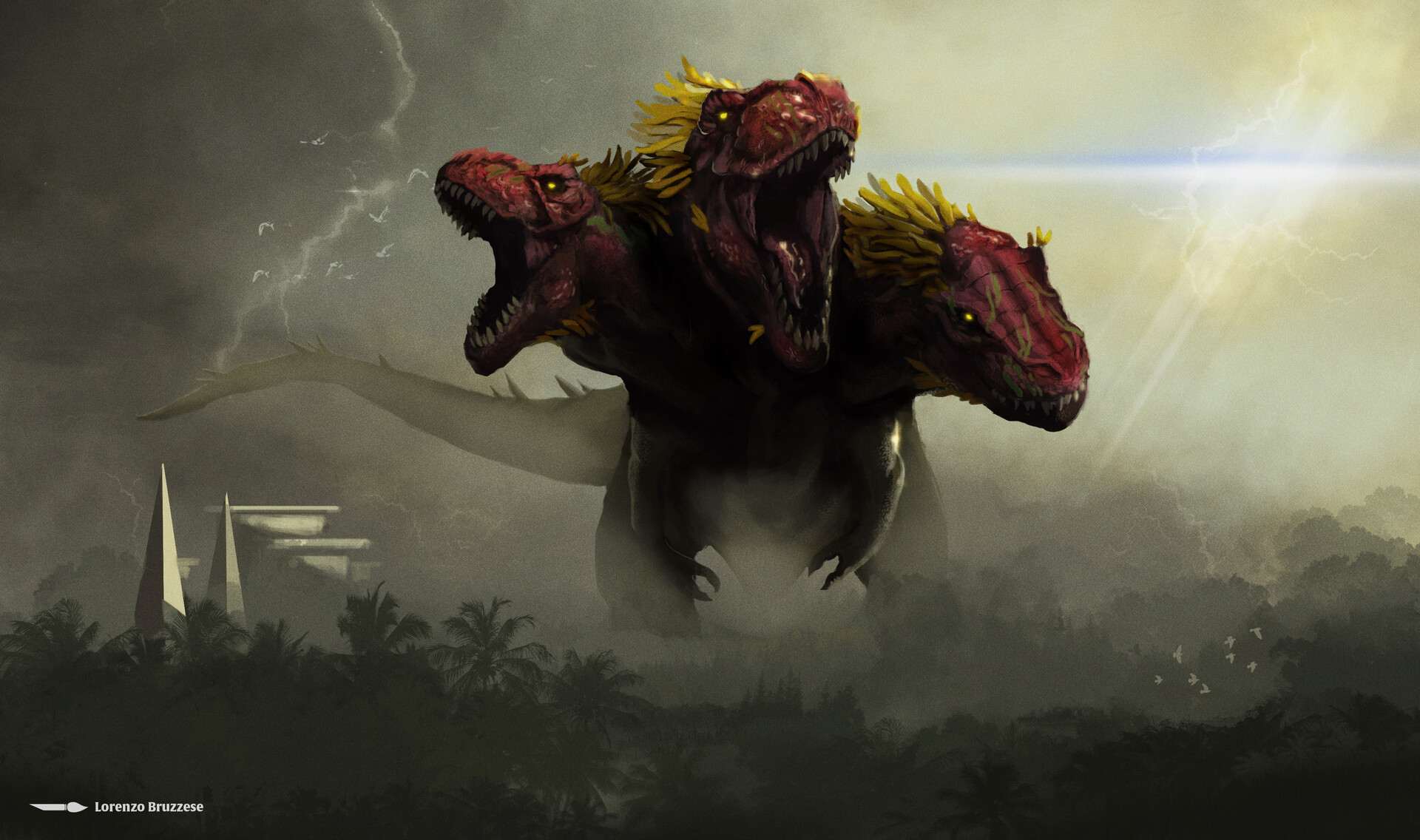 ArtStation - Zacama, the Primal Calamity (MTG Fan Art)