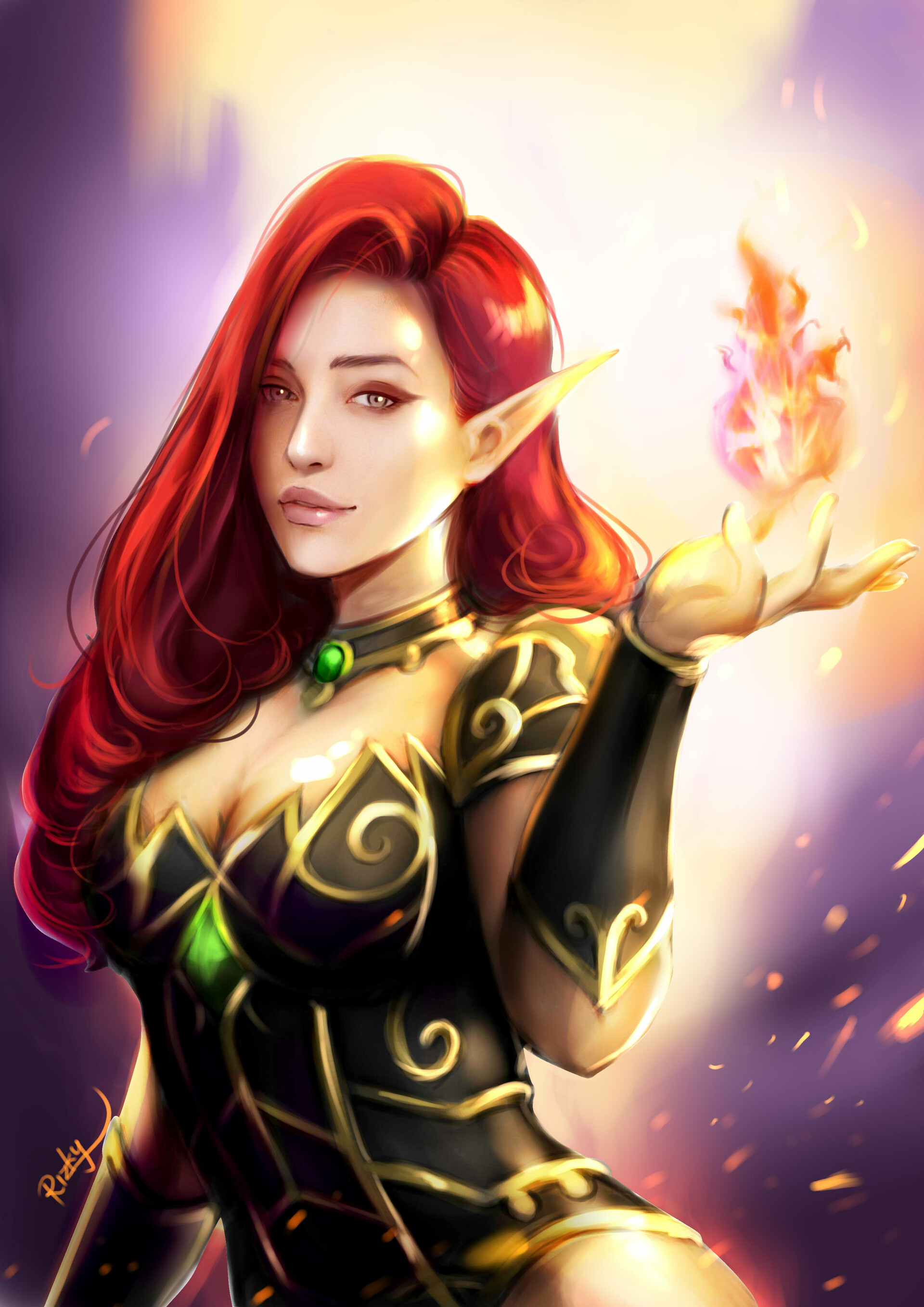 ArtStation - Fire Elf