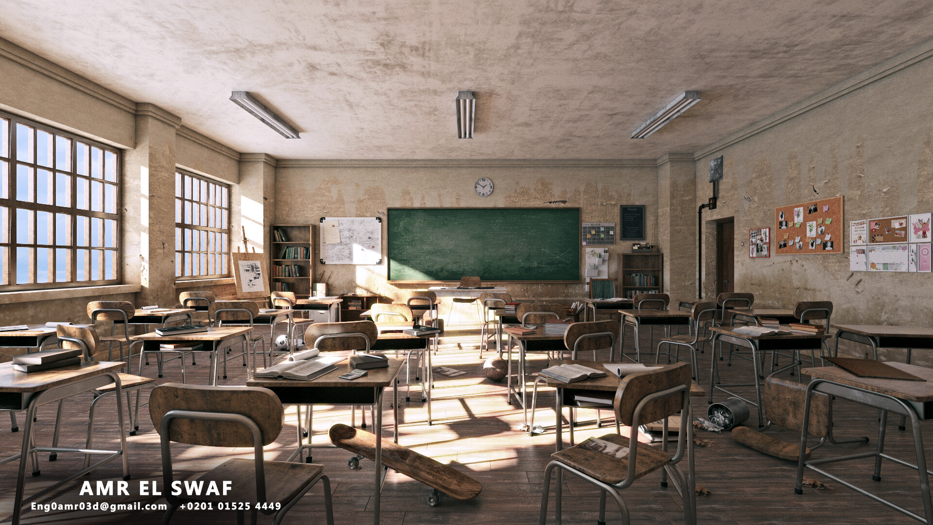 ArtStation - Old classroom