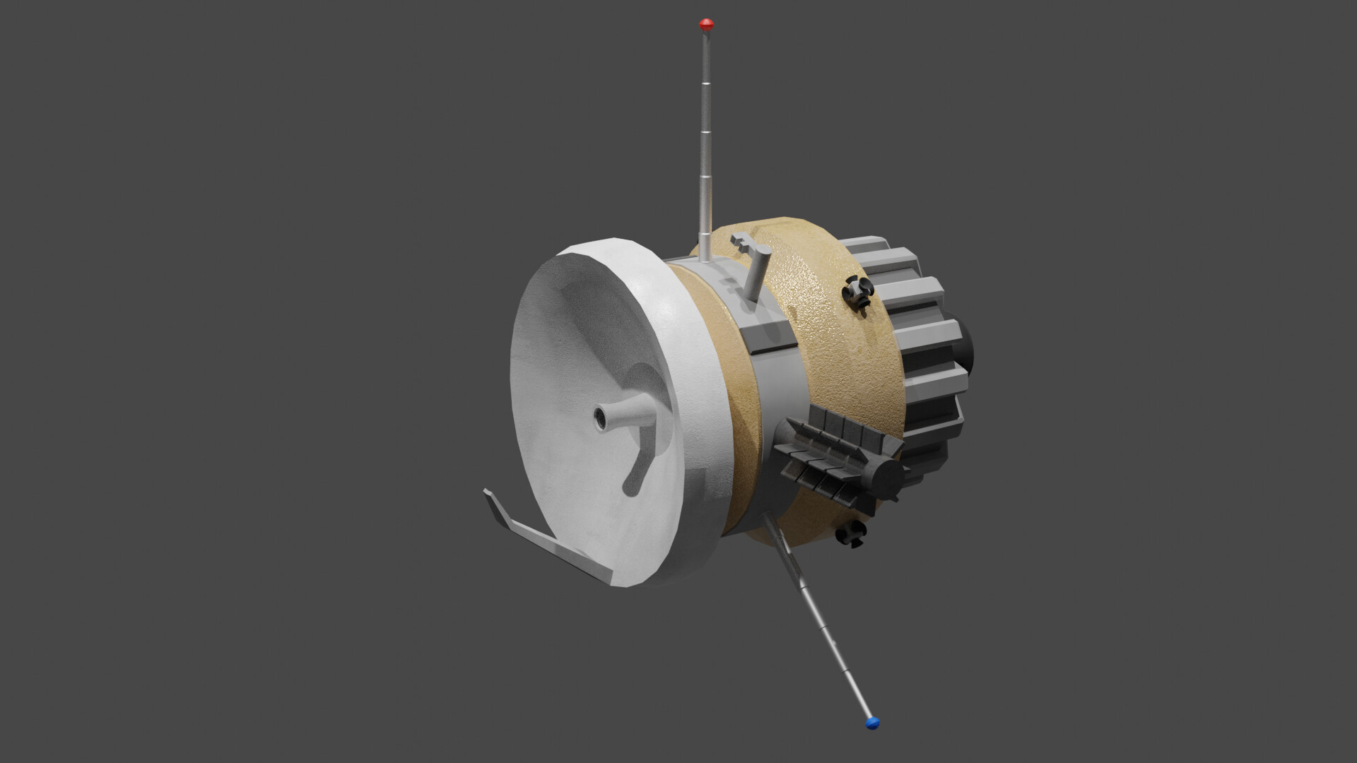 Isa Dahdouli - Deep Space Probe RTG Powered Low Poly