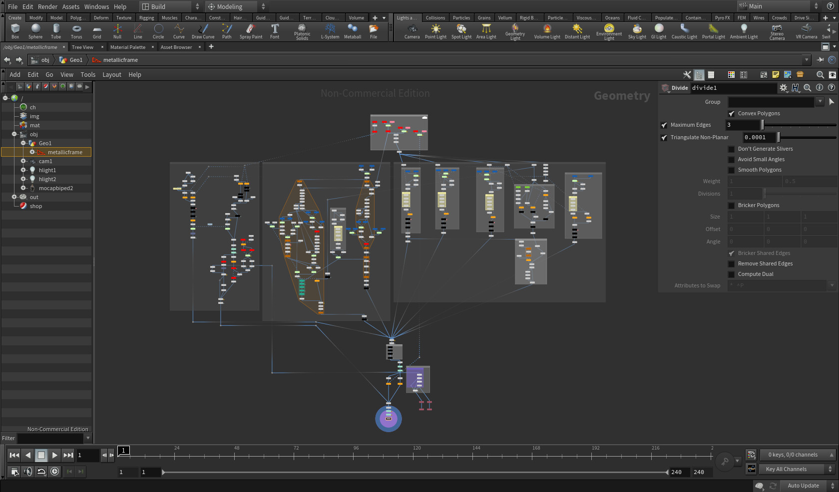 Pierre-Louis Rol - Metallic Frame Houdini Procedural Tool