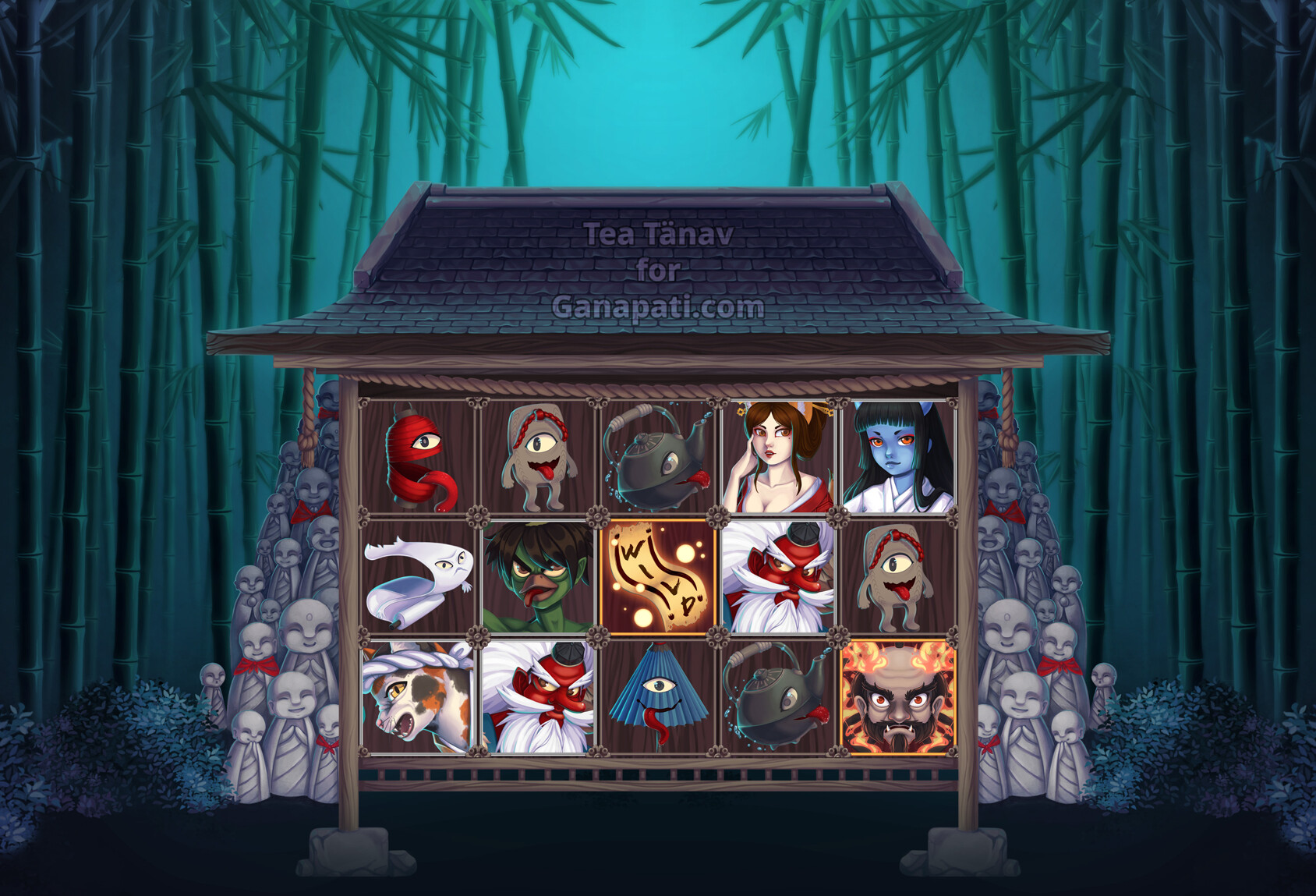 ArtStation - [Yokai] Slot game art design