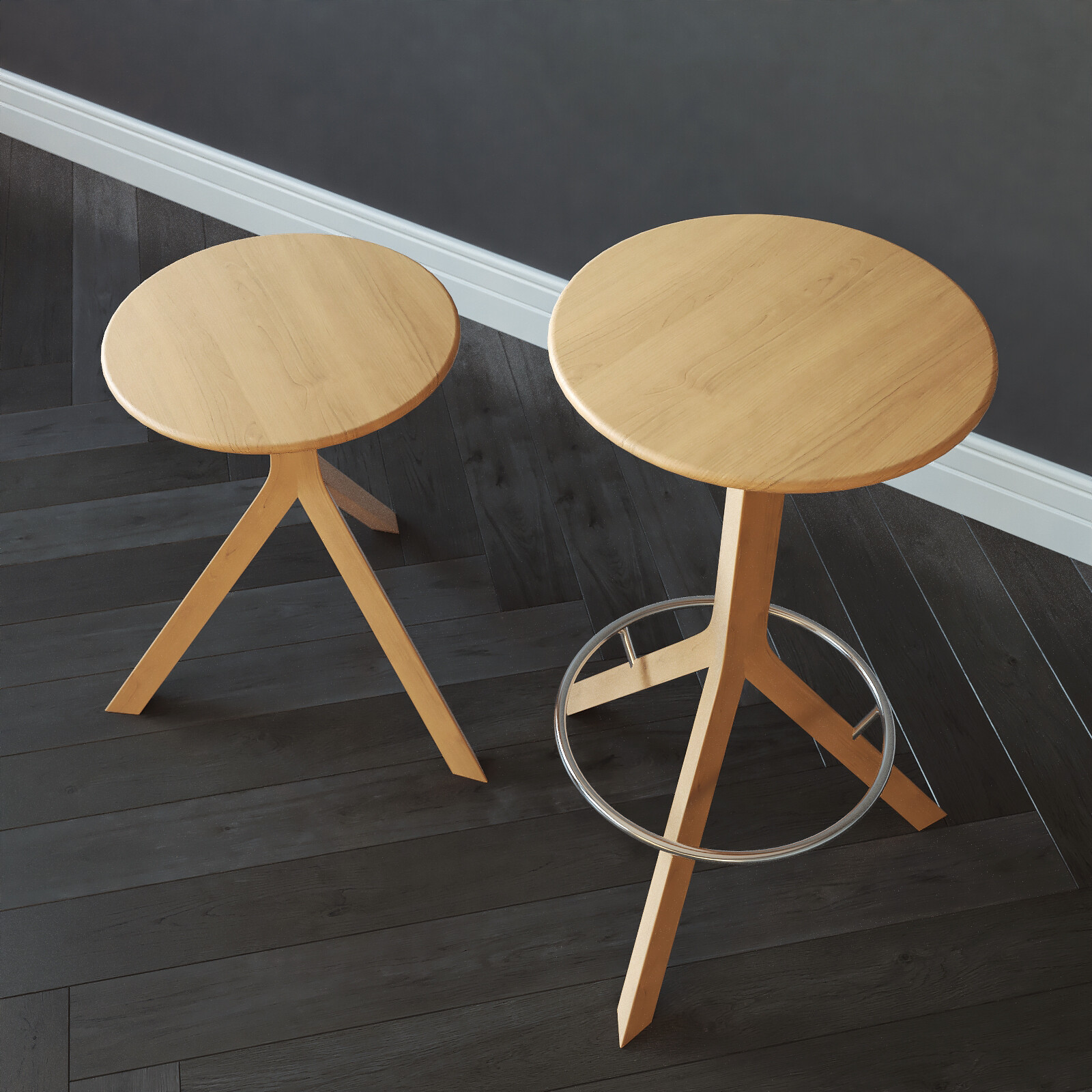 ArtStation - Alison Brooks Kitchen Stool (3D Model)