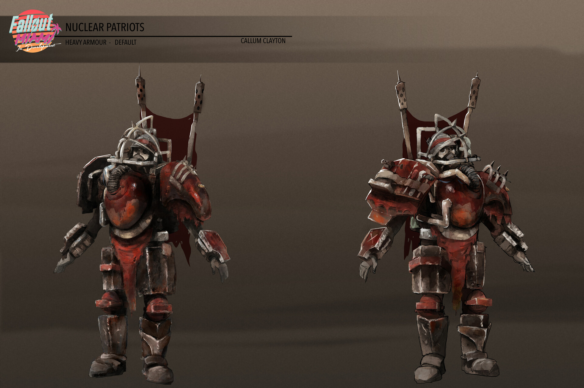 Callum Clayton - Fallout Miami - Nuclear Patriots - Heavy Armour Set ...