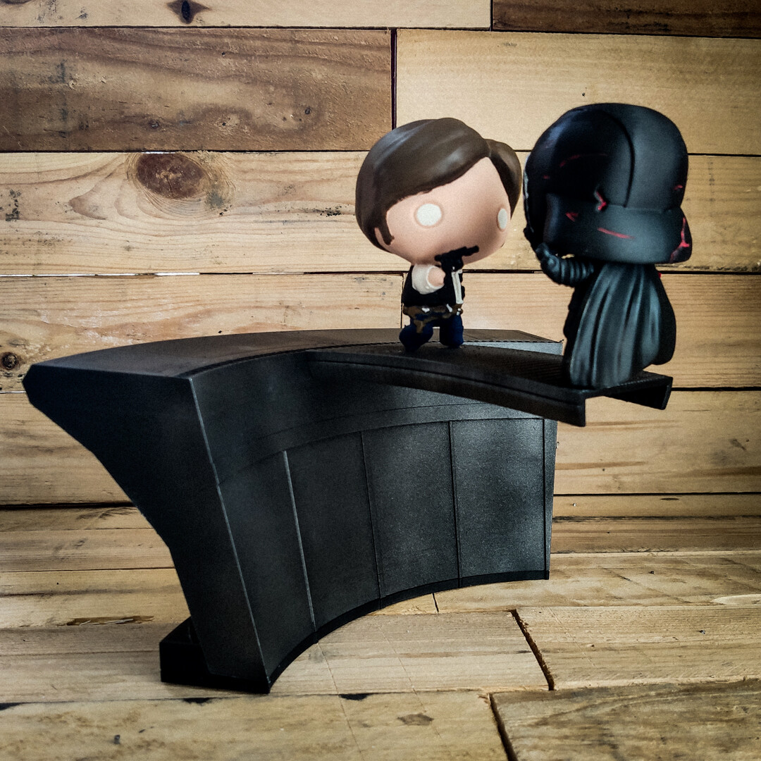 Fr3d The3dprinting Kylo Ren And Han Solo Diorama For Plakit Figurines