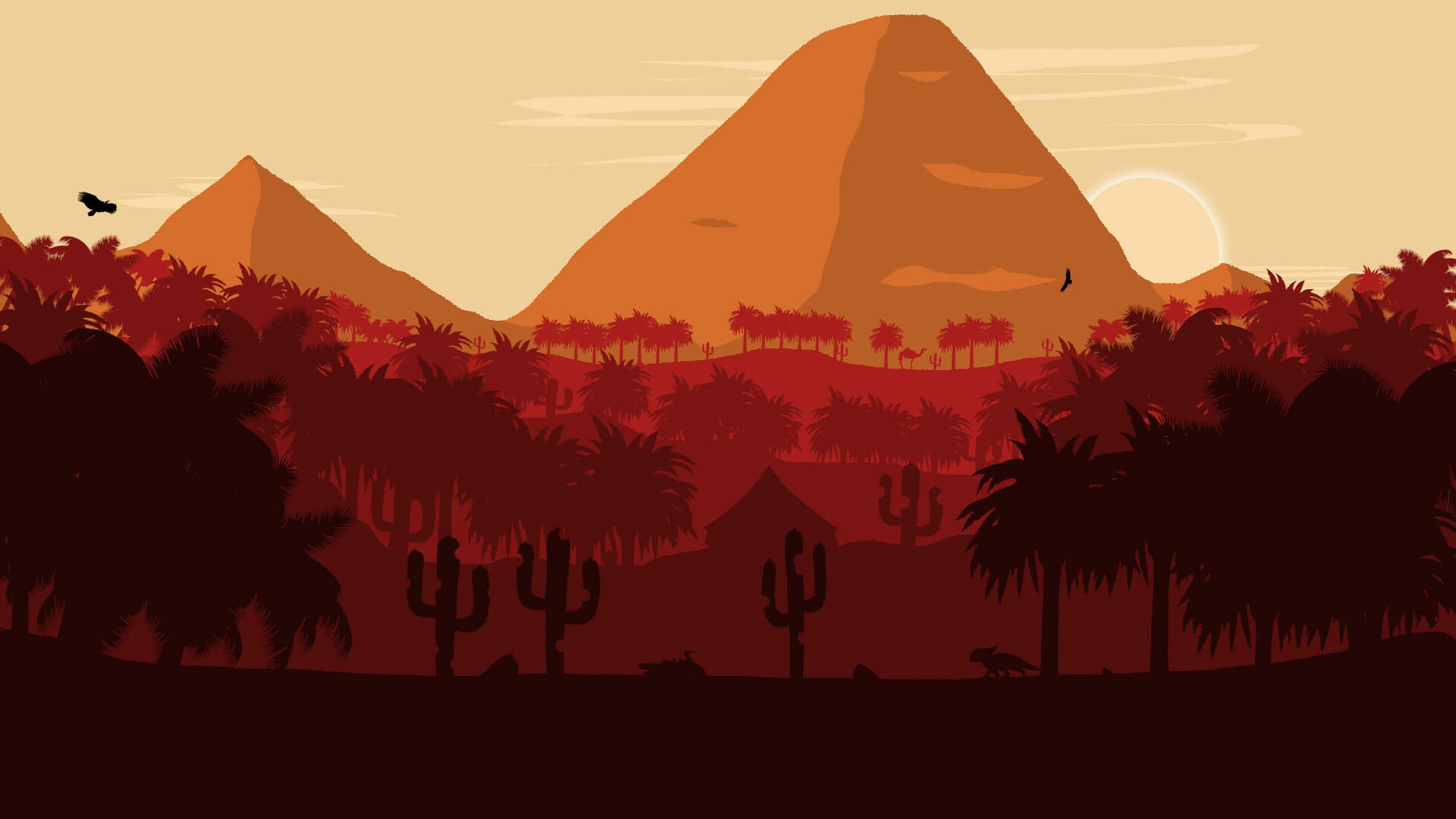 ArtStation - Pyramid in the desert