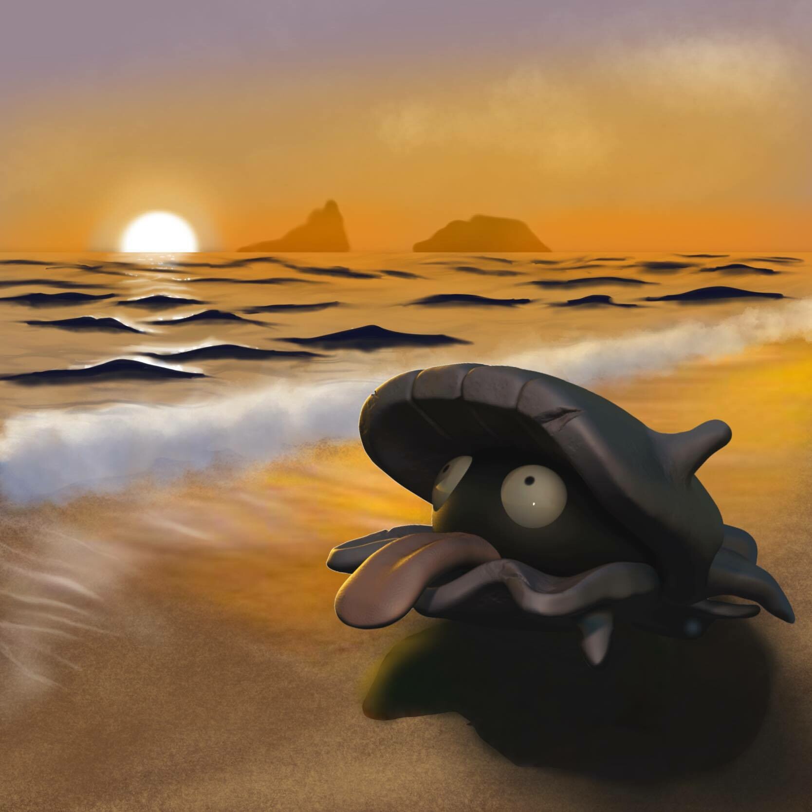 ArtStation - #090 Shellder