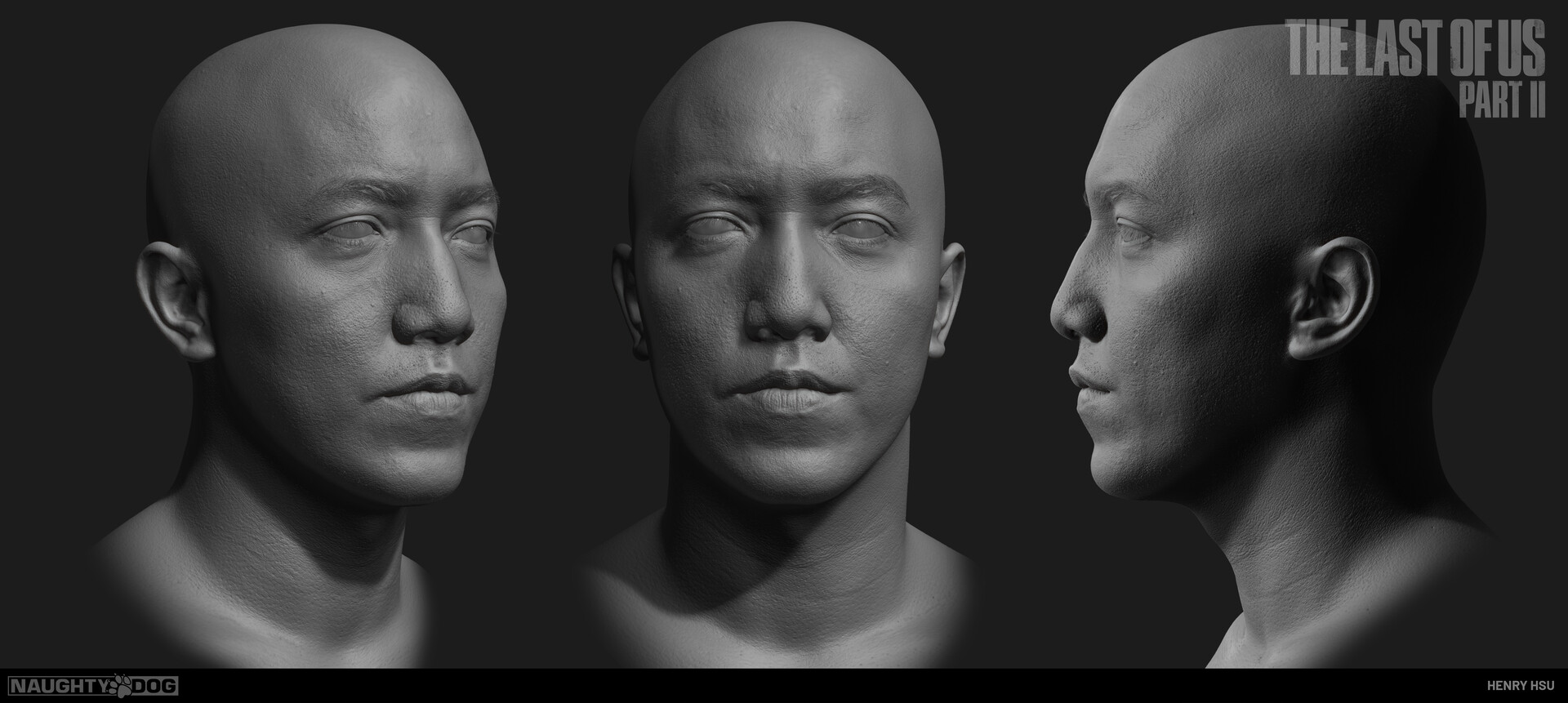 Henry Hsu - The Last of Us Part 2 - NPC heads batch 2