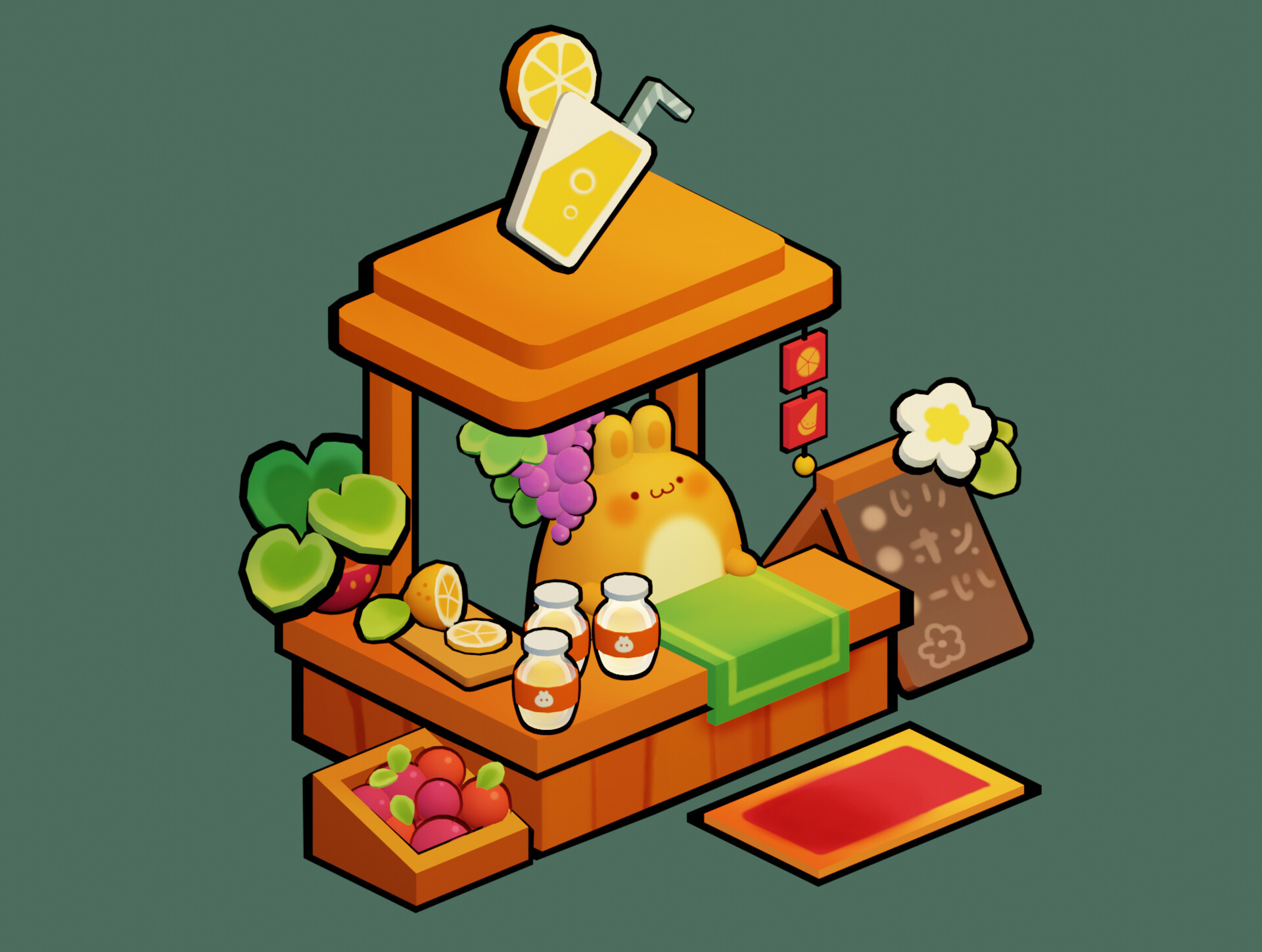 ArtStation - Fruit Stall