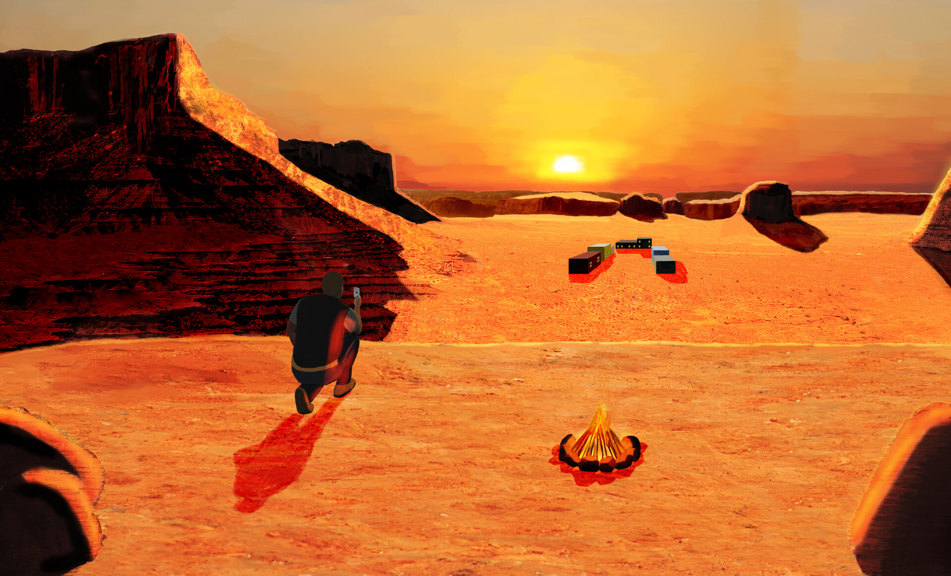 ArtStation - Desert Town