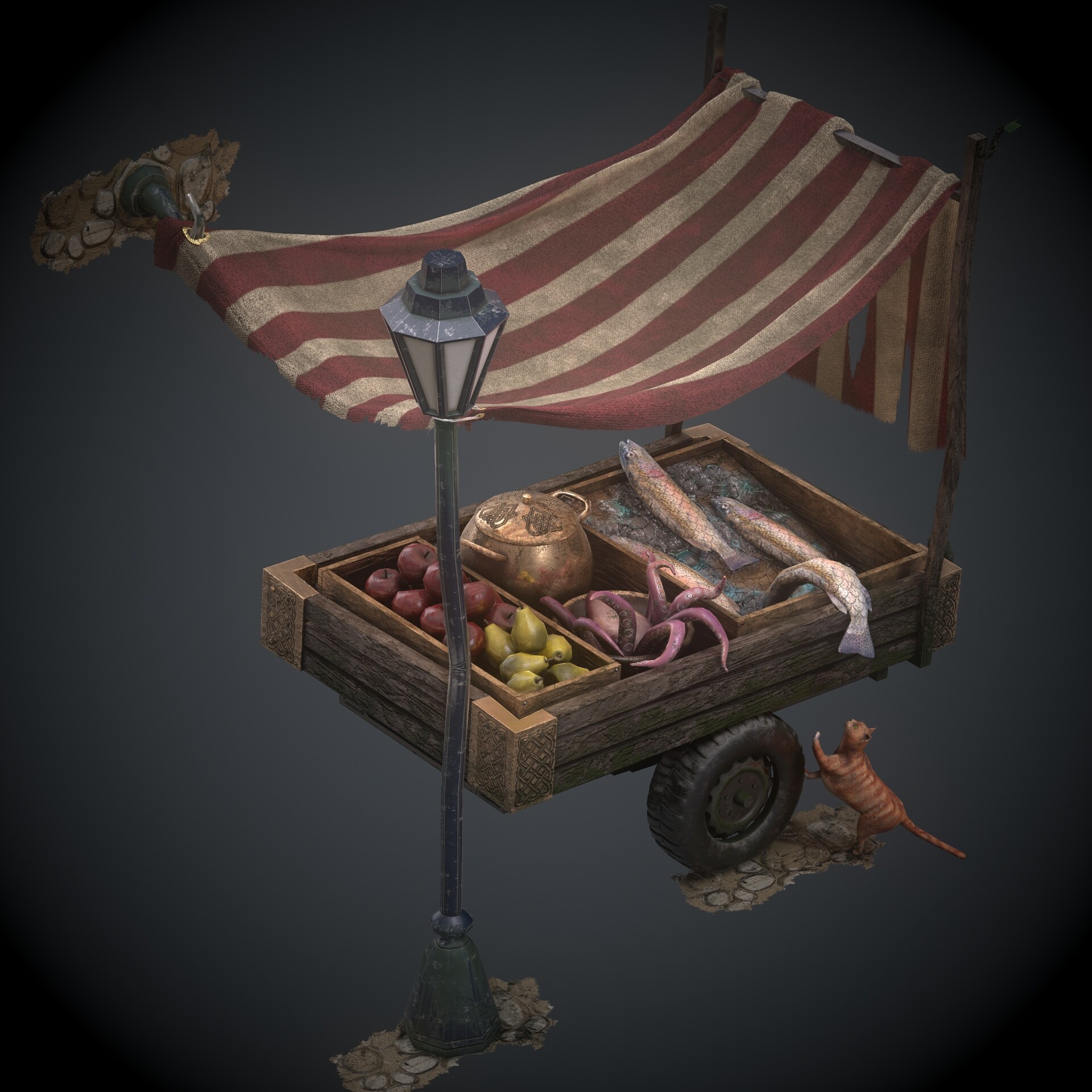 ArtStation - Market tent