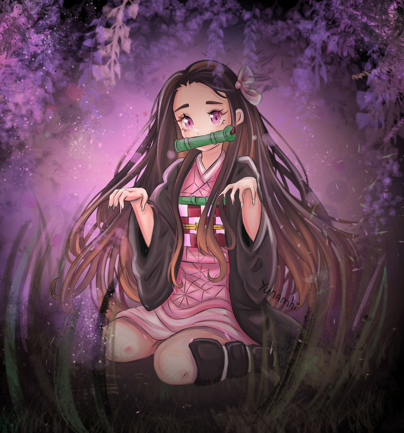 ArtStation - Nezuko fan art