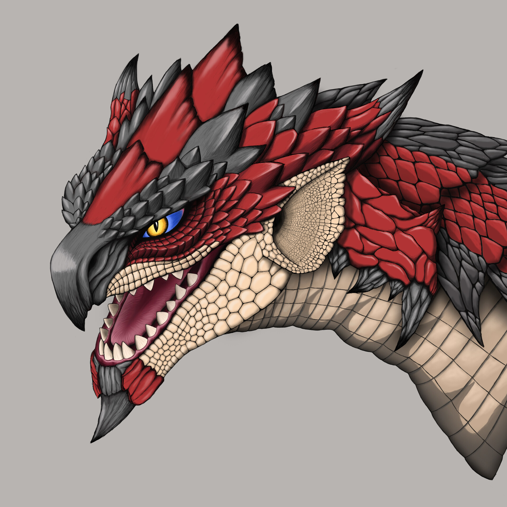 how to draw rathalos