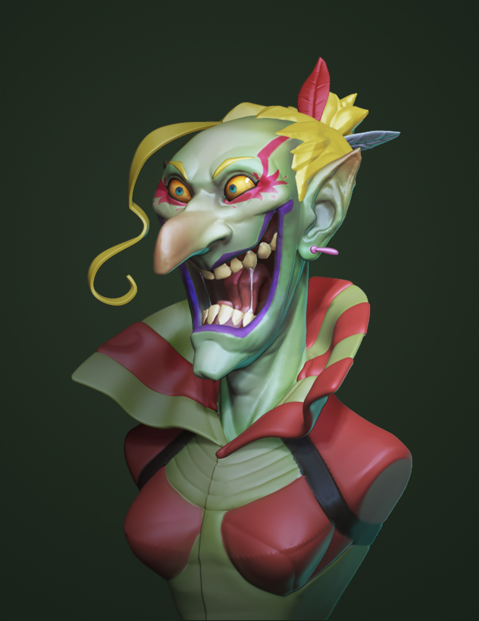 ArtStation - Kefka SPEEDSCULPT!