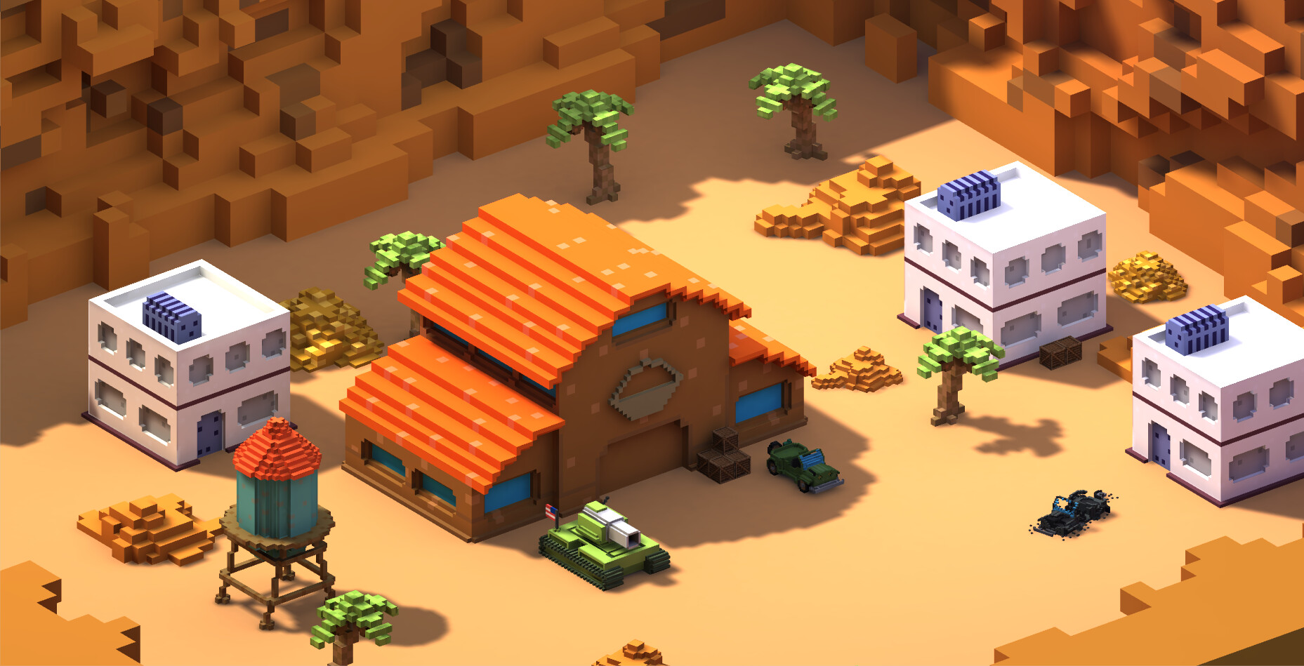 ArtStation - Voxel Militar Base