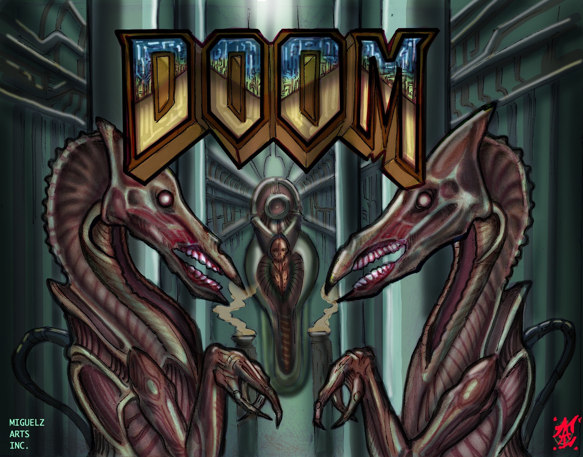 ArtStation - Doom 3 Fan Art