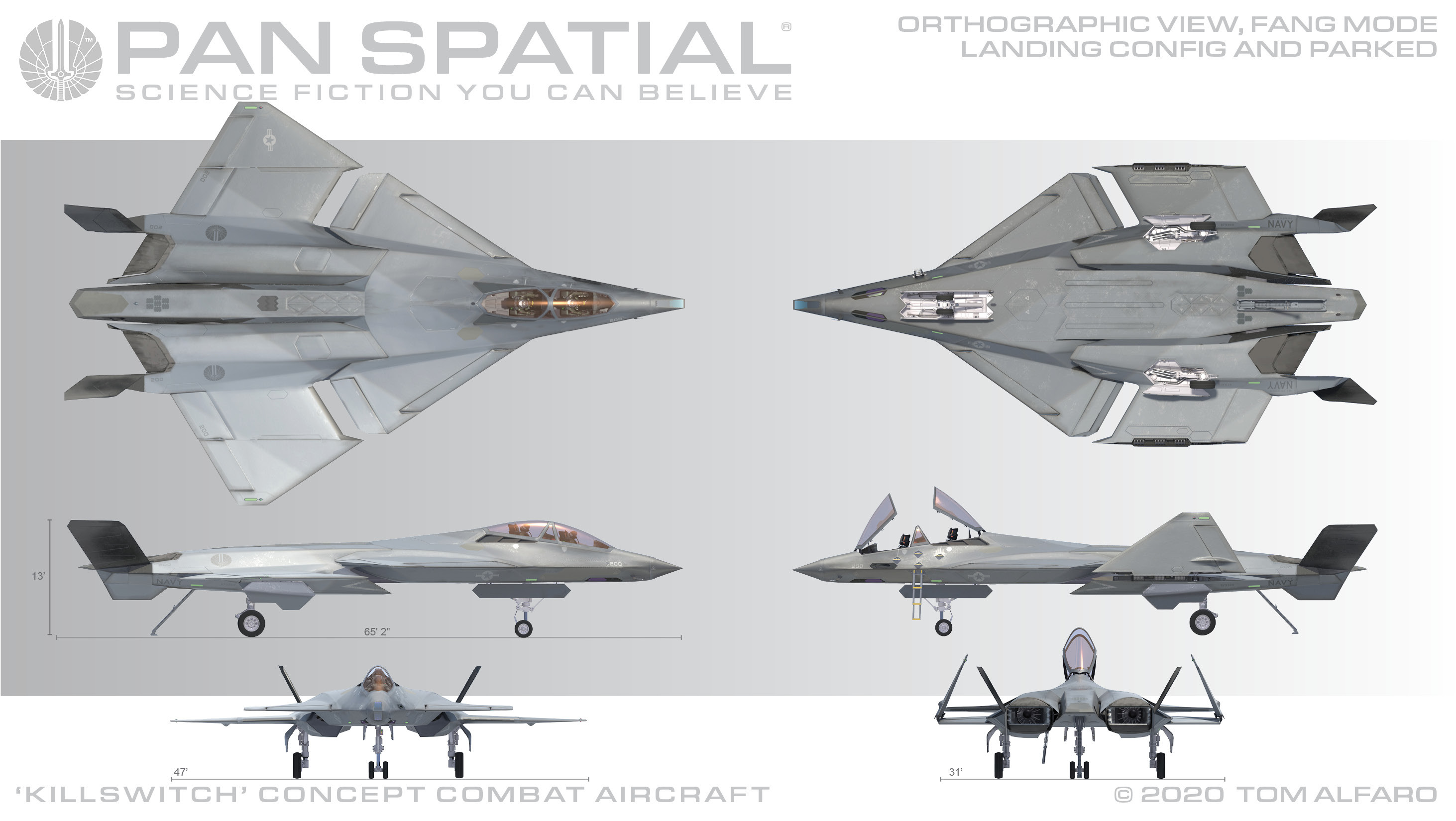 PAN SPATIAL Aerospace Concept Design - Killswitch Concept Combat ...