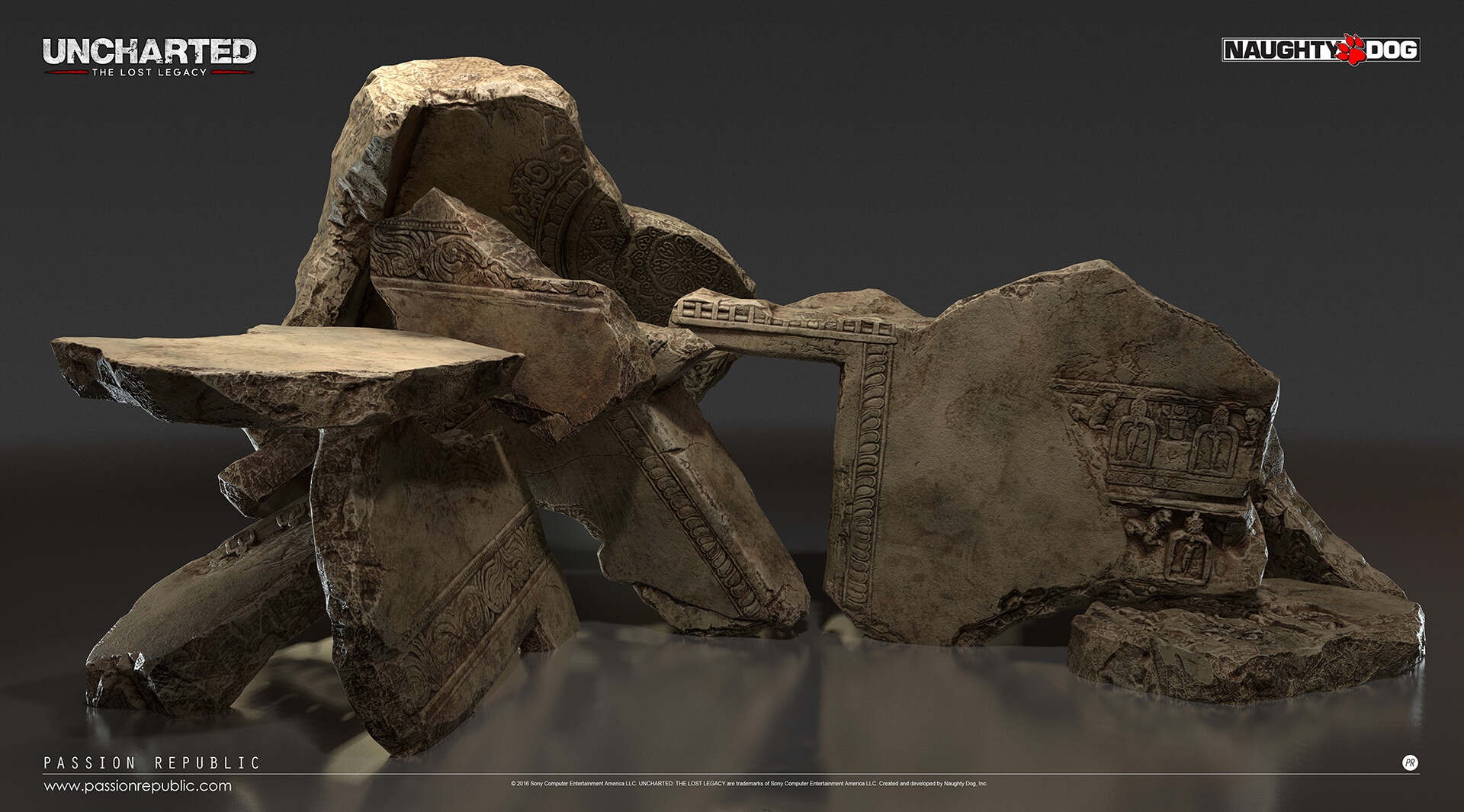 Passion Republic - Uncharted : The Lost Legacy Environment & Props Modeling