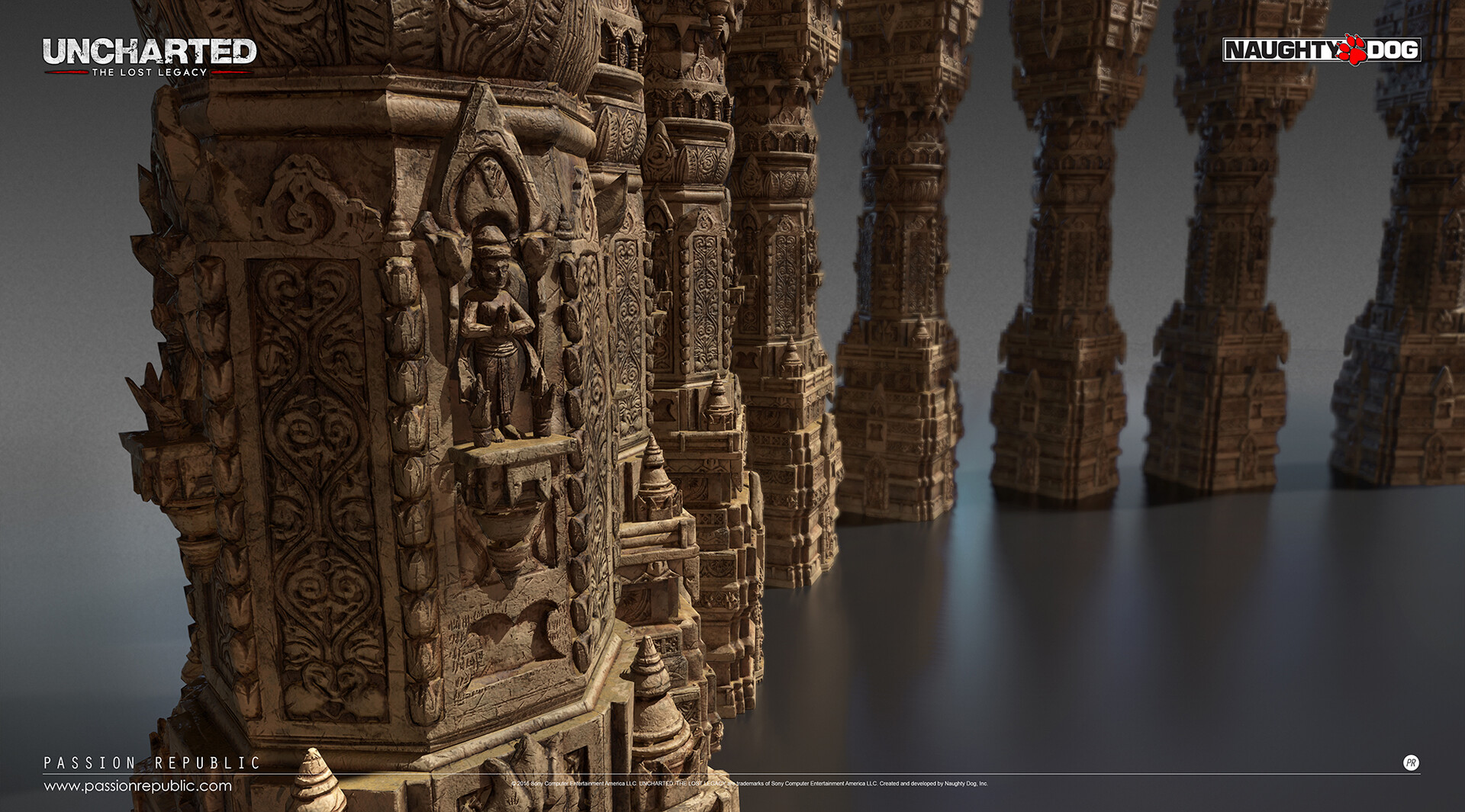 Passion Republic - Uncharted : The Lost Legacy Environment & Props Modeling