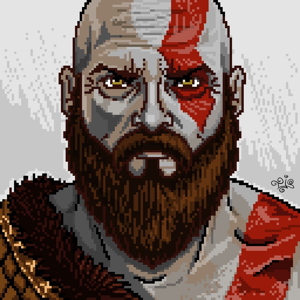 ArtStation - Kratos Pixel