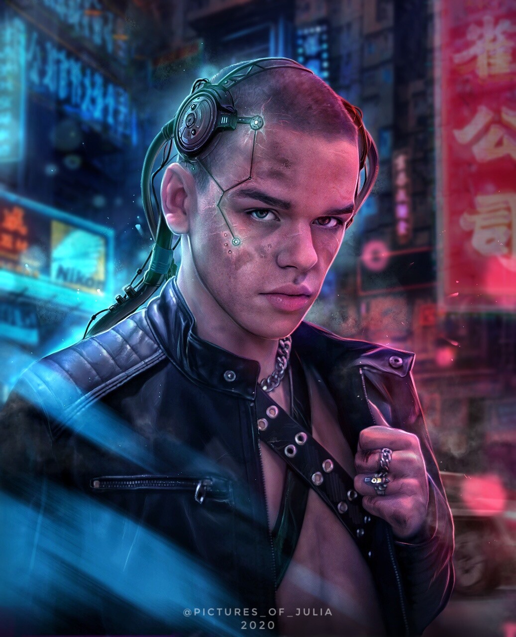 ArtStation - Cyberpunk portrait