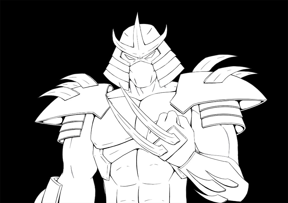 tmnt shredder coloring pages