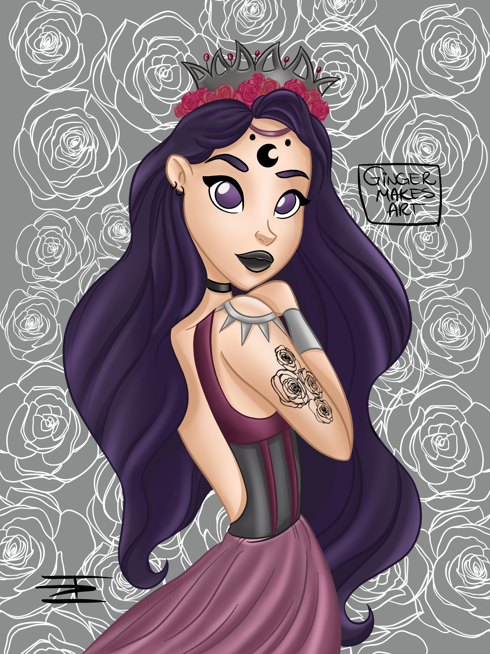 ArtStation - Queen of Roses